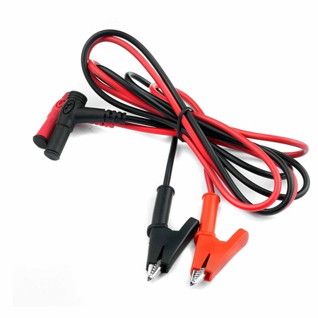 Set 2 cabluri cu cleme pentru multimetru, Elektroweb, PVC, 105 cm ...