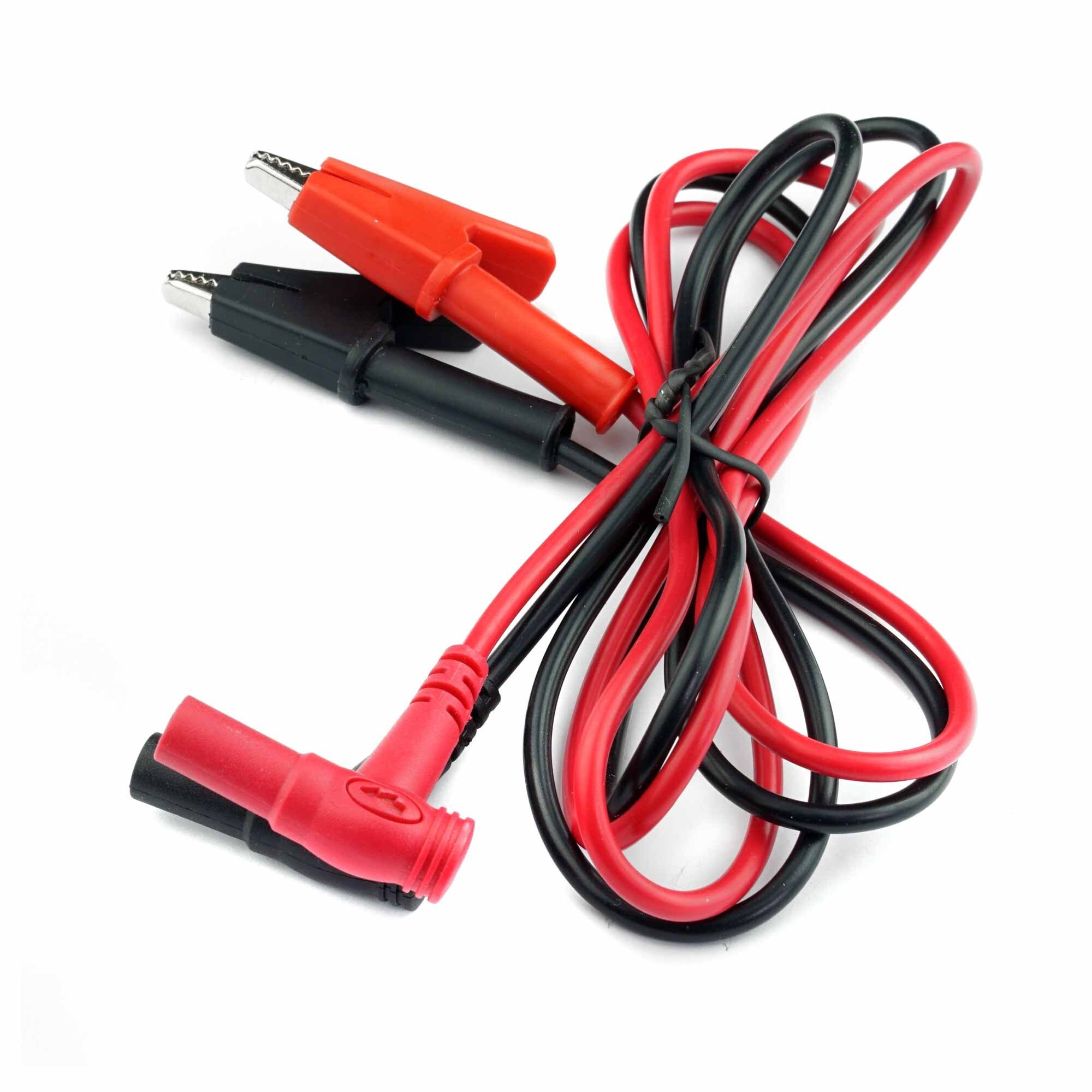Set 2 cabluri cu cleme pentru multimetru, Elektroweb, PVC, 105 cm ...