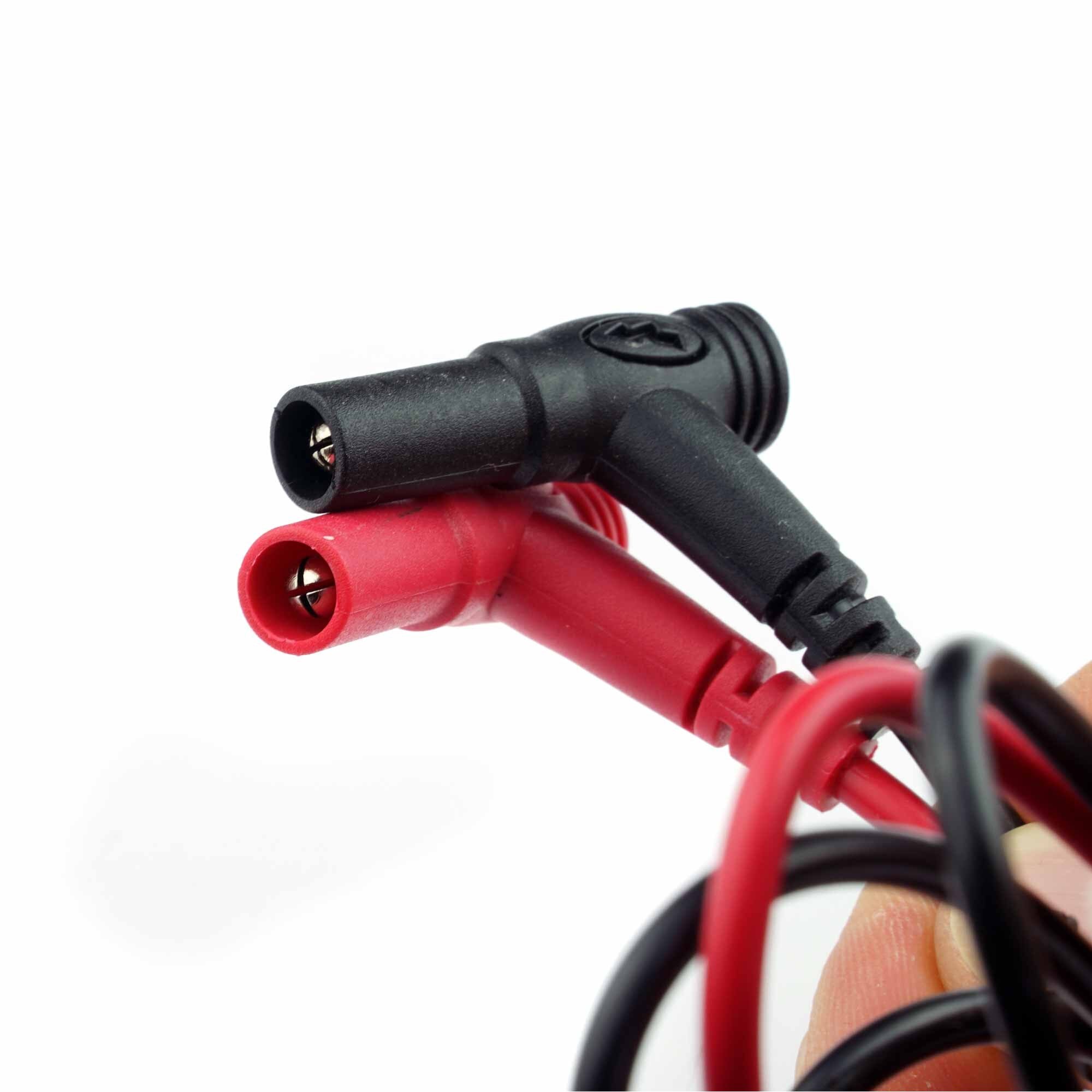 Set 2 cabluri cu cleme pentru multimetru, Elektroweb, PVC, 105 cm ...