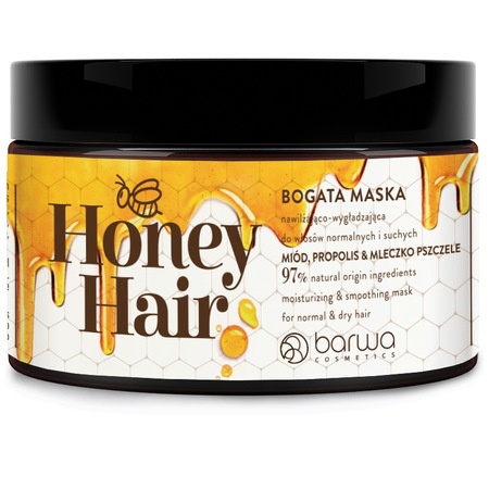 Masca par Honey Hair pentru par normal si uscat, cu laptisor de matca ...