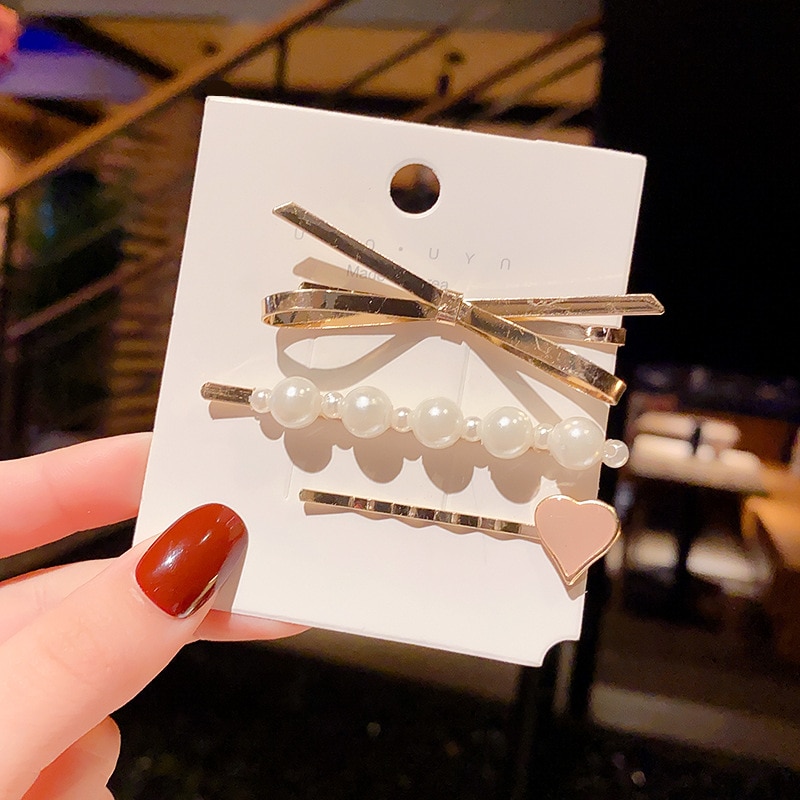 Set 3 accesorii pentru par, Individualist, Aliaj, Auriu - eMAG.ro