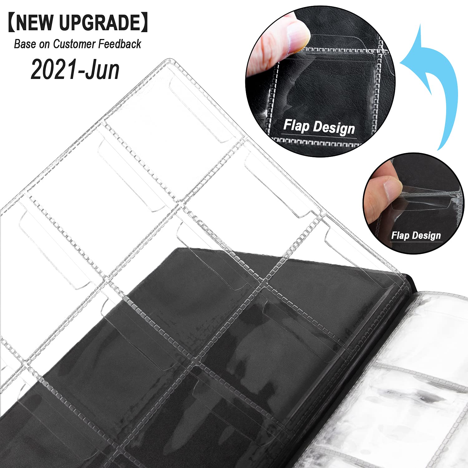 Album monede cu 150 buzunare, JENUOS®, dimensiunea buzunarului 45x45mm ...