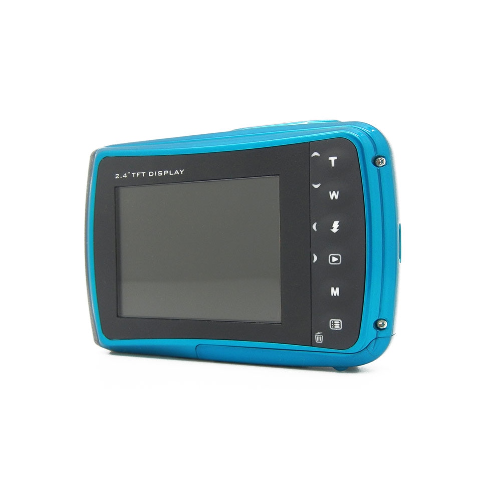 Camera Foto Subacvatica EasyPix W1024 Albastru + Husa - eMAG.ro