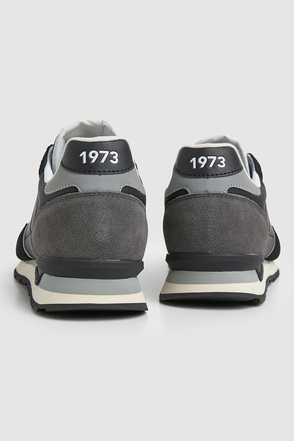 Pepe Jeans London, Pantofi sport de material textil si piele intoarsa ...