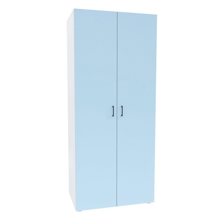 Dulap JUMBO 2 rafturi si bara de umerase 90x211x57, Carcasa PAL Alb ...