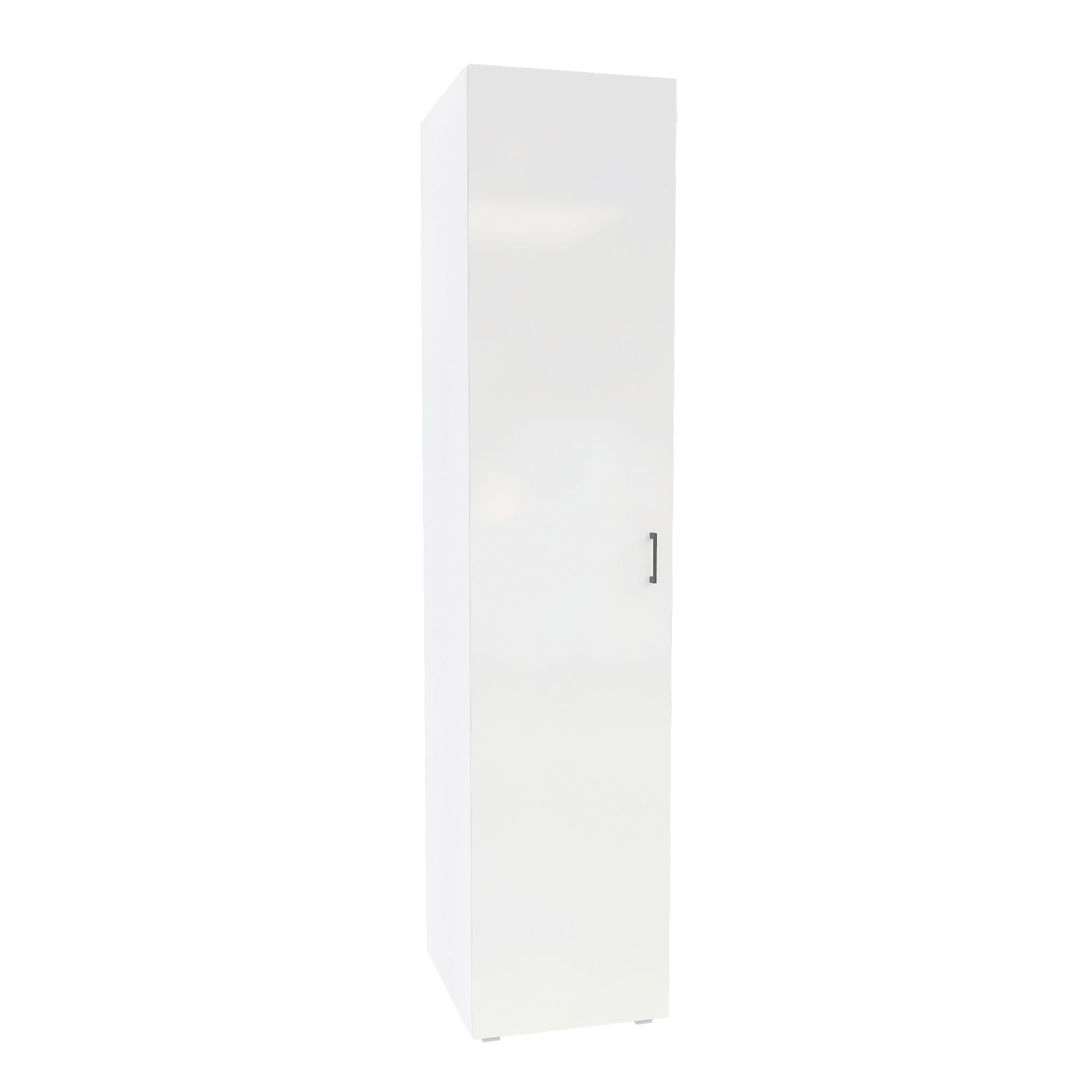 Dulap JUMBO bara de umerase si 2 rafturi 46x211x57, Carcasa PAL Alb ...