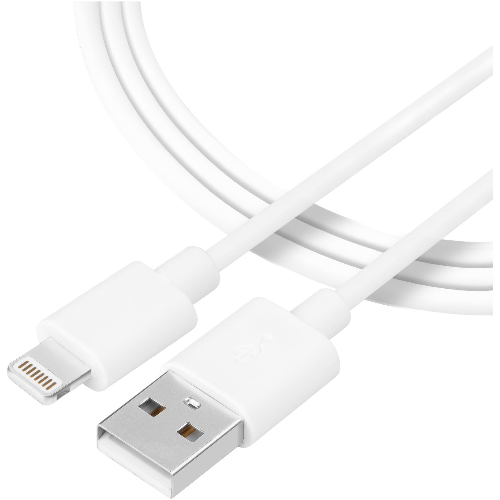 Cablu Date Tactical Smooth Thread USB-A/Lightning 2m, Alb - eMAG.ro