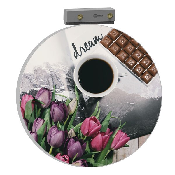 Display LED abcMIX, glisabil seria track profil Al, rotund, 200mm ...