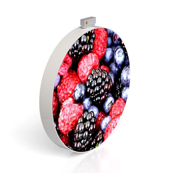 Display LED abcMIX, glisabil seria track profil Al, rotund, 200mm ...