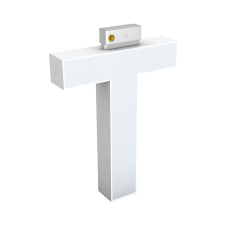 Litera LED, abcMIX glisabila T mare, seria track, profil Al, 150mm ...