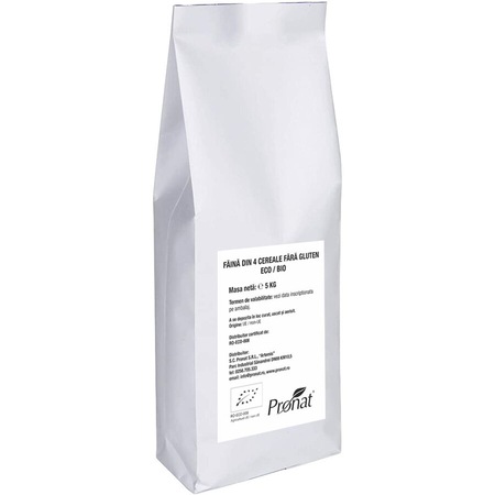 Faina bio din patru cereale natural fara gluten, 5kg Pronat - eMAG.ro