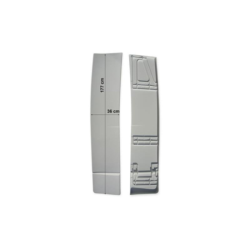 Spoiler cabina dreapta jos VOLVO FH12 / FH13, Lamiro, Alb - eMAG.ro