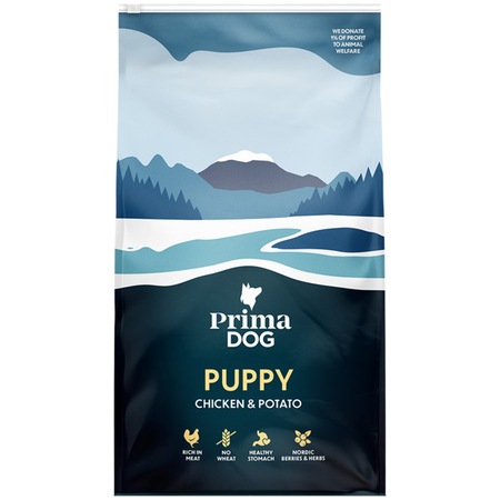 PrimaDog Puppy All Breeds száraz kutyatáp csirkével és krumplival, 10kg ...