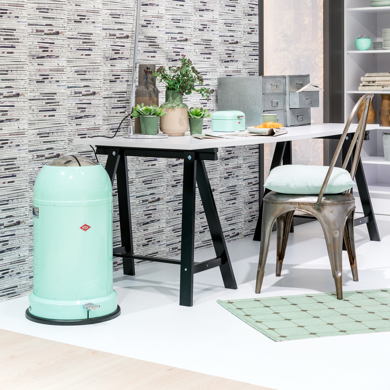 Кош с педали WESCO Германия, Kickmaster CL Soft, капацитет 33 литра, 1 ...