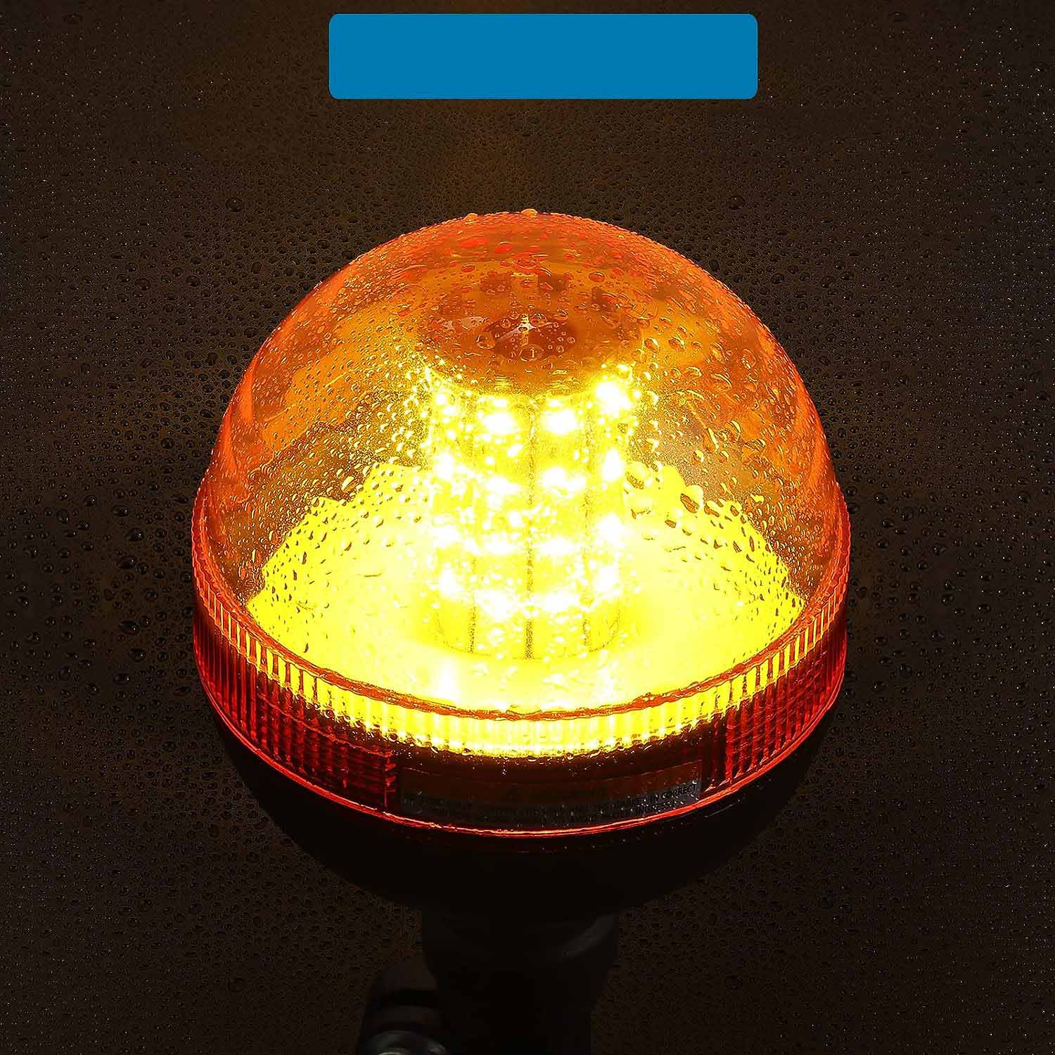 Set 2 Girofar Flexzon, YWX, 40 SMD LED, Efect De Rotatie, 12/24V, Galben - eMAG.ro