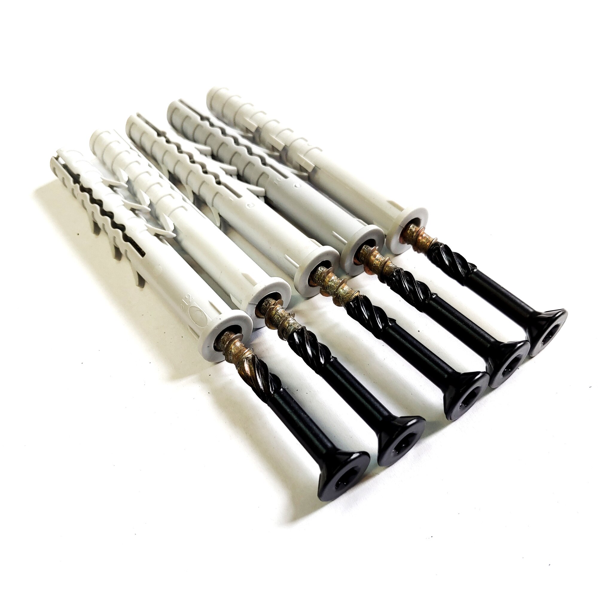 Set 10 bucati surub+diblu profesionale, 100 mm, vopsite in camp ...