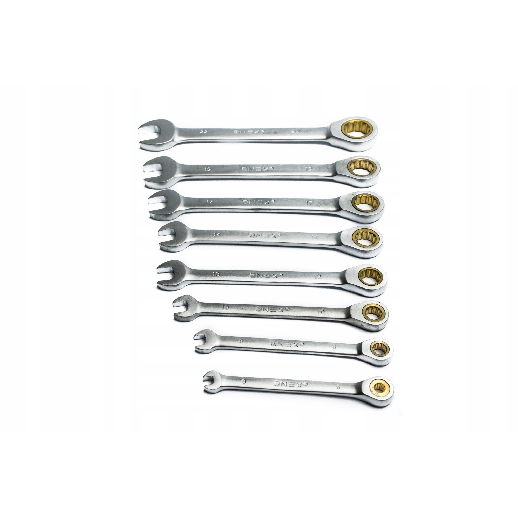 Set de 8 chei mecanice, Onex, Otel, 8-22mm, Argintiu - eMAG.ro