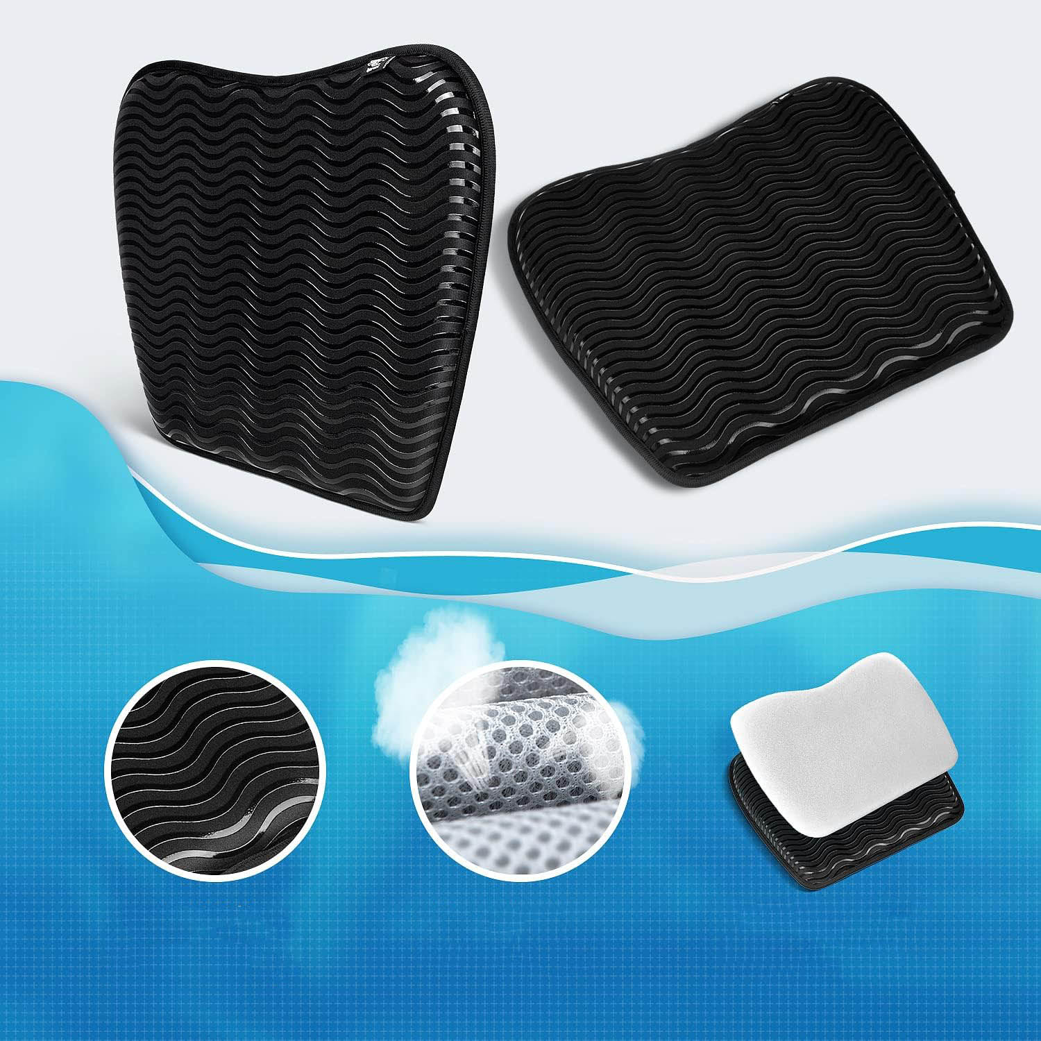 Scaun pentru caiac, Sundiguer, Gel de silice, Negru - eMAG.ro