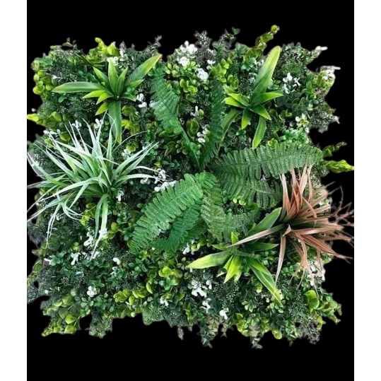 Perete Verde Artificial, Panou Plante Artificiale Verzi, Des, 60 cm x ...