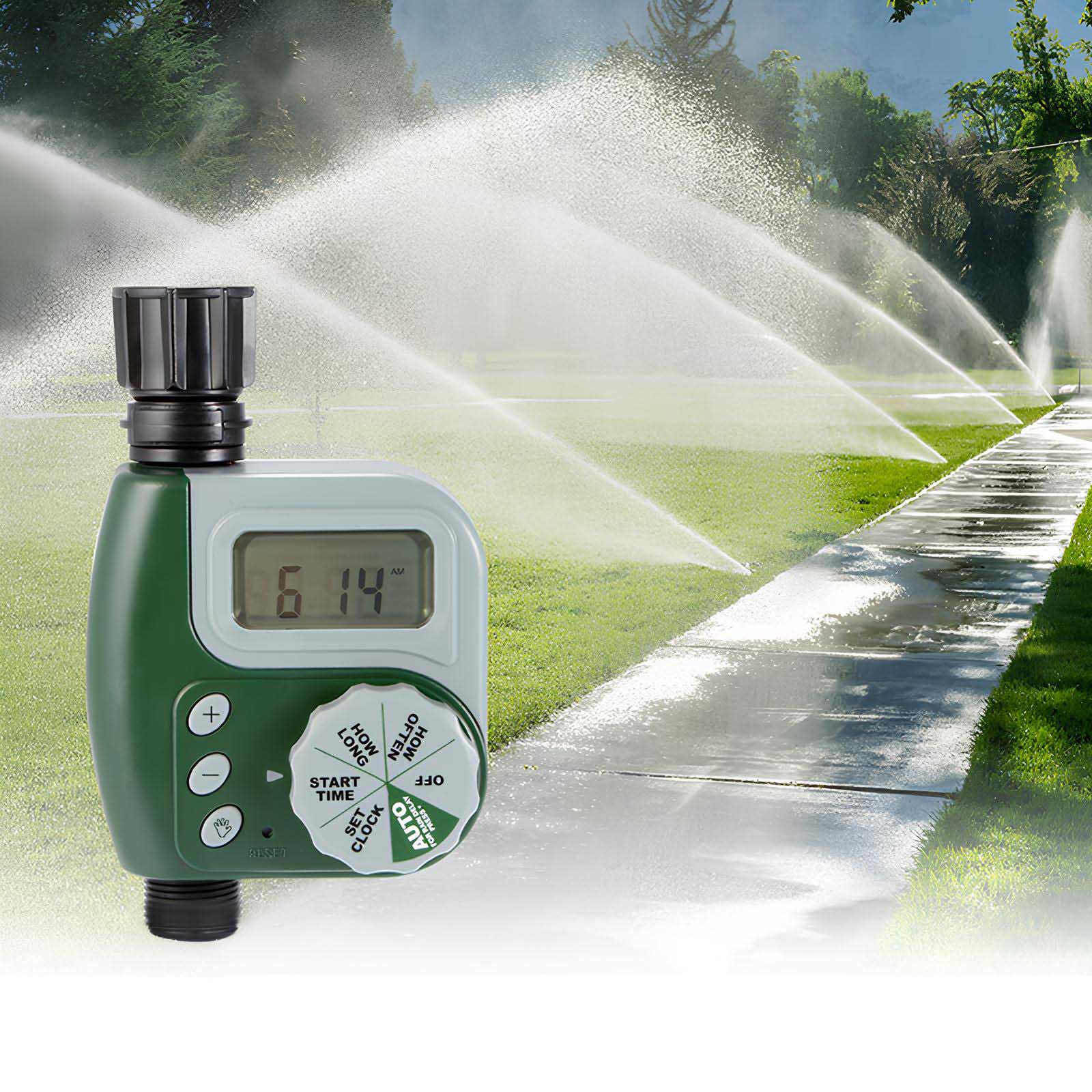 Programator pentru irigare, YWX, Temporizator de apa, ecran LCD ...