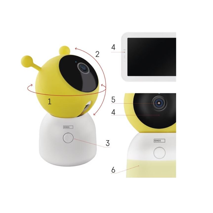 Sistem Baby Monitor cu monitorizare Wireless GoSmart IP-500 GUARD cu ...