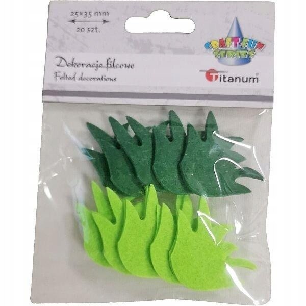 Set iarba din fetru, Verde, 20 buc - eMAG.ro