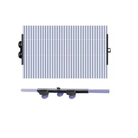 Parasolar auto retractabil, fixare prin ventuze, model aluminiu, 150 x ...