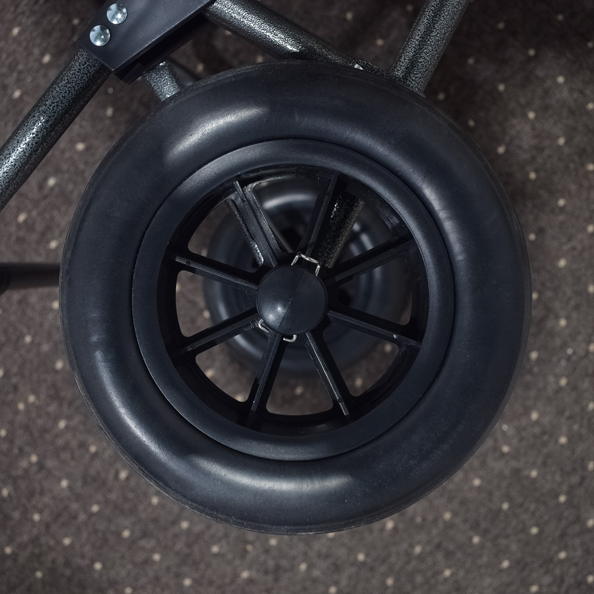 Set 2 roti carucior de piata, Naimeed Weel5, Negru - eMAG.ro