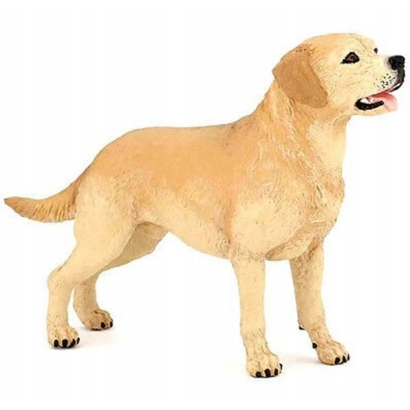 Figurina caine labrador pentru copii, Papo, Plastic, 3+, Auriu - eMAG.ro