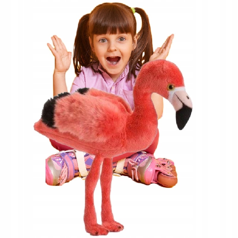 Jucarie flamingo de plus, WWF, 23 cm, Roz, + 3 ani - eMAG.ro