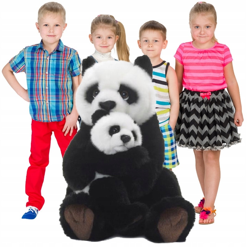 Urs panda, WWF, Plus, 28 cm, Alb/ Negru - eMAG.ro