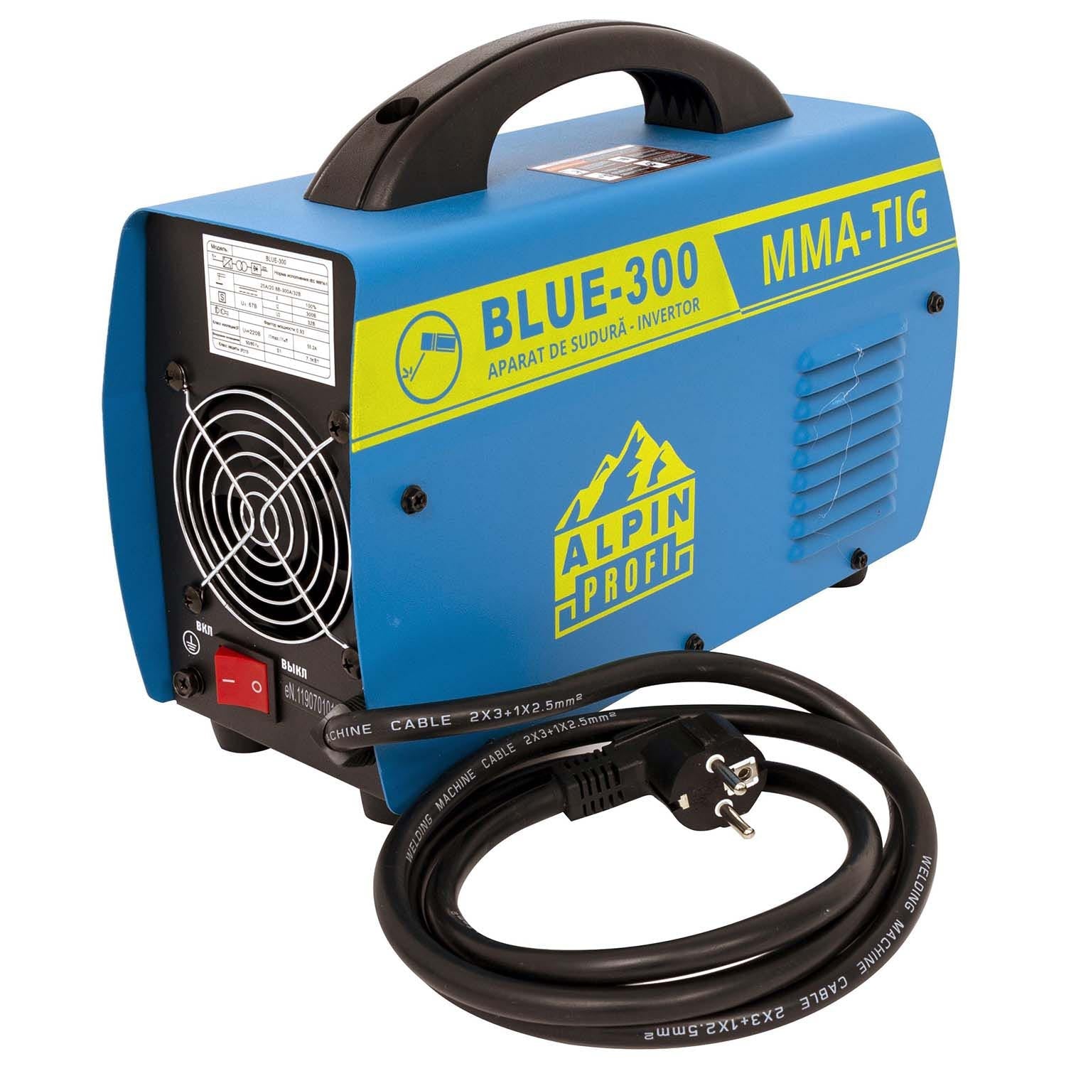 Set Aparat de sudura Alpin Profi Blue, TIG-MMA 300A, Profesional ...