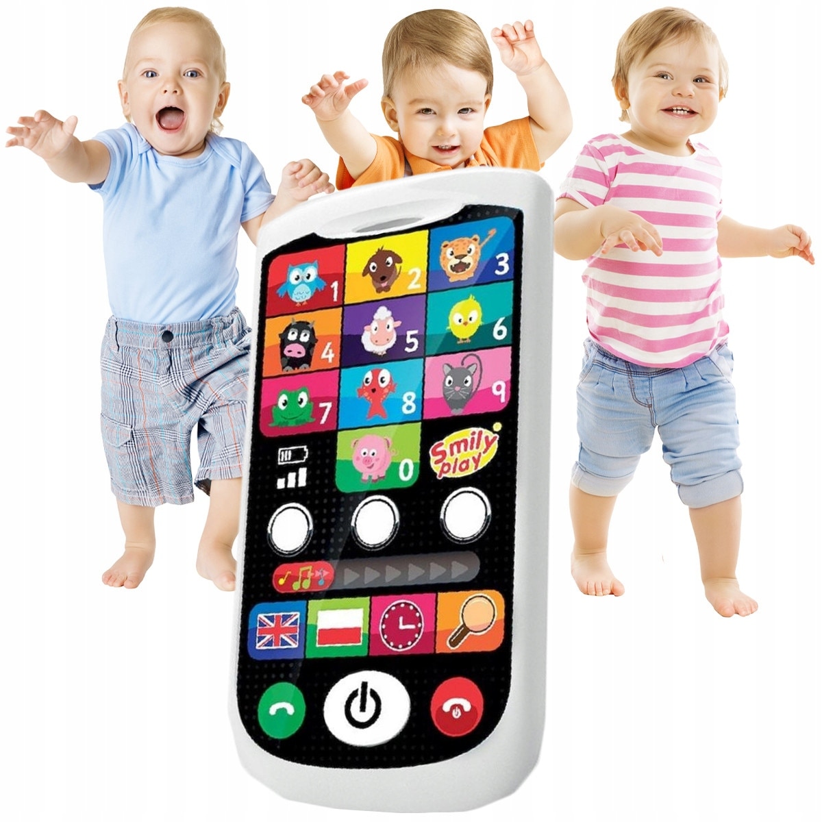 Telefon pentru copii, SmilyPlay, Multicolor, 3+ - eMAG.ro