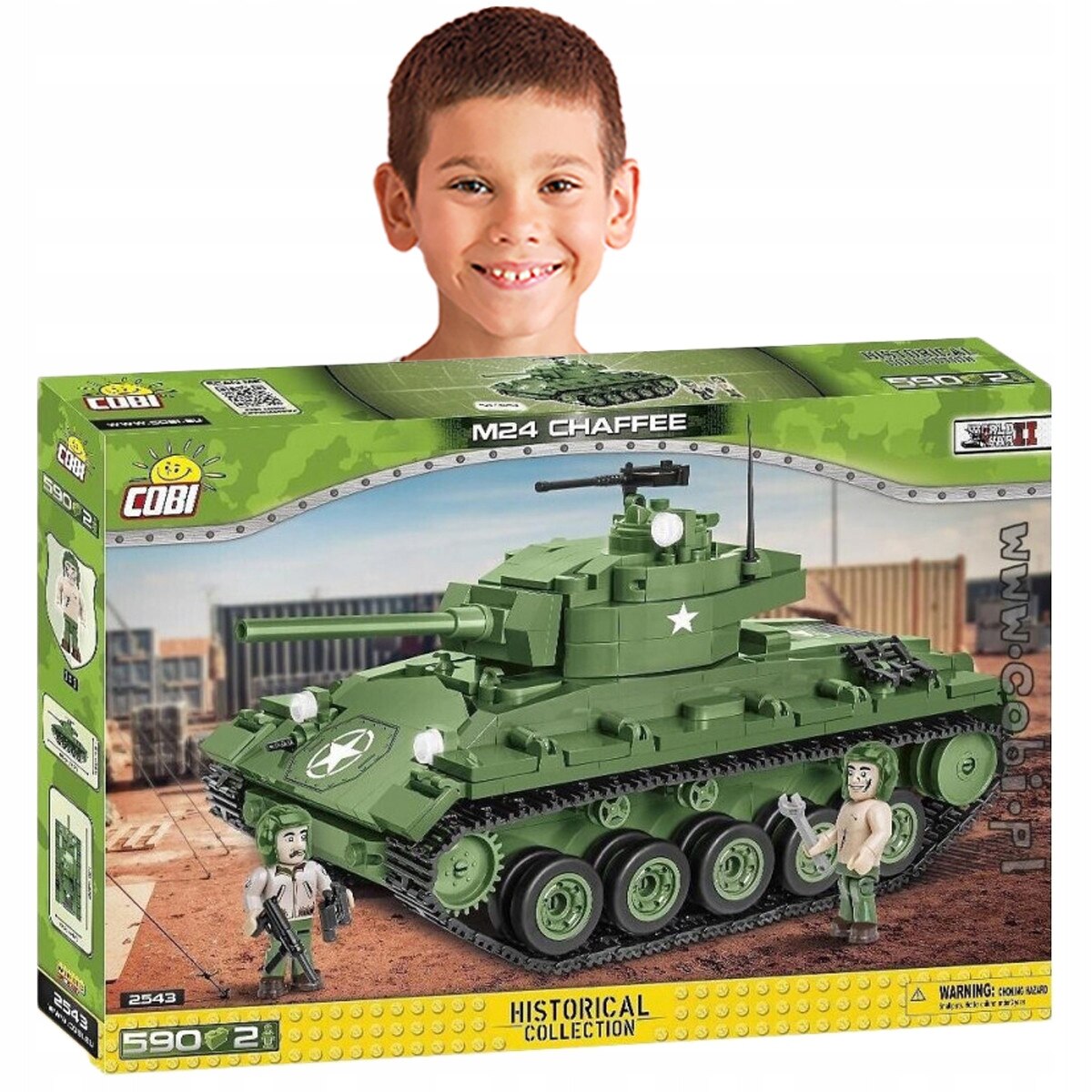 Set de constructie, Cobi, 590 piese, Verde - eMAG.ro