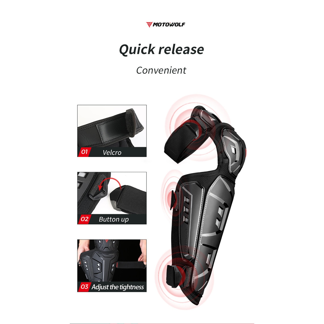 Set genunchiere si cotiere moto, adjustabile, prindere Velcro ...