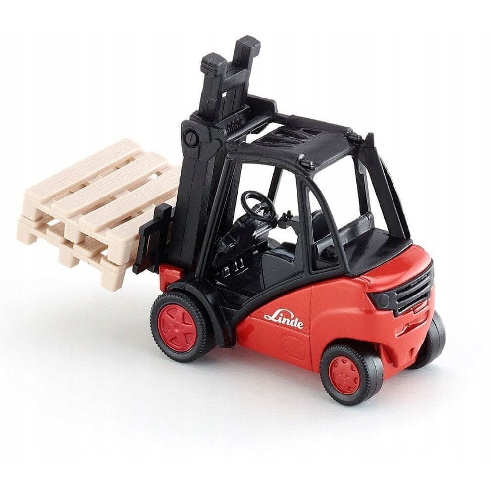 Kit stivuitor, Siku, Plastic, +4 ani, Rosu - eMAG.ro