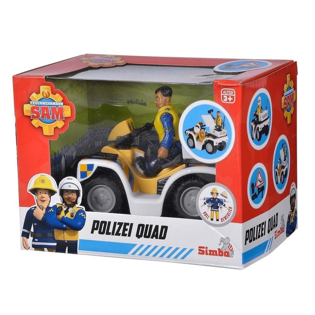ATV Pompierul Sam, Simba, Plastic, Multicolor - eMAG.ro