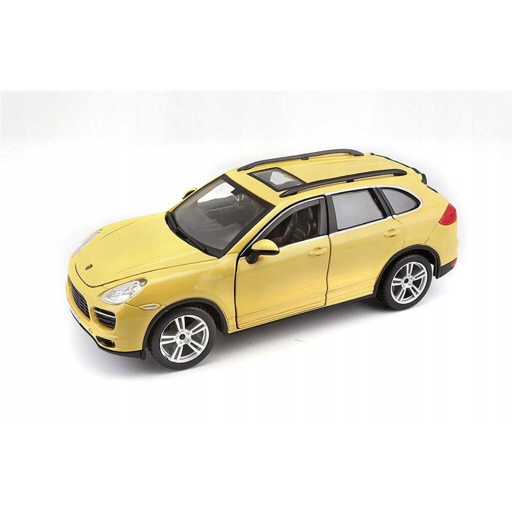 Masina Porsche Cayenne Turbo, BBurago, 1:24, 3+, Galben - eMAG.ro