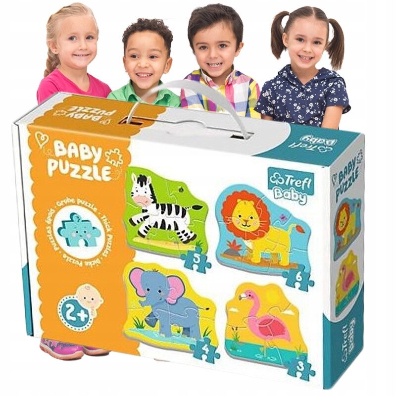 Puzzle Animale in safari, Trefl, 18 piese - eMAG.ro