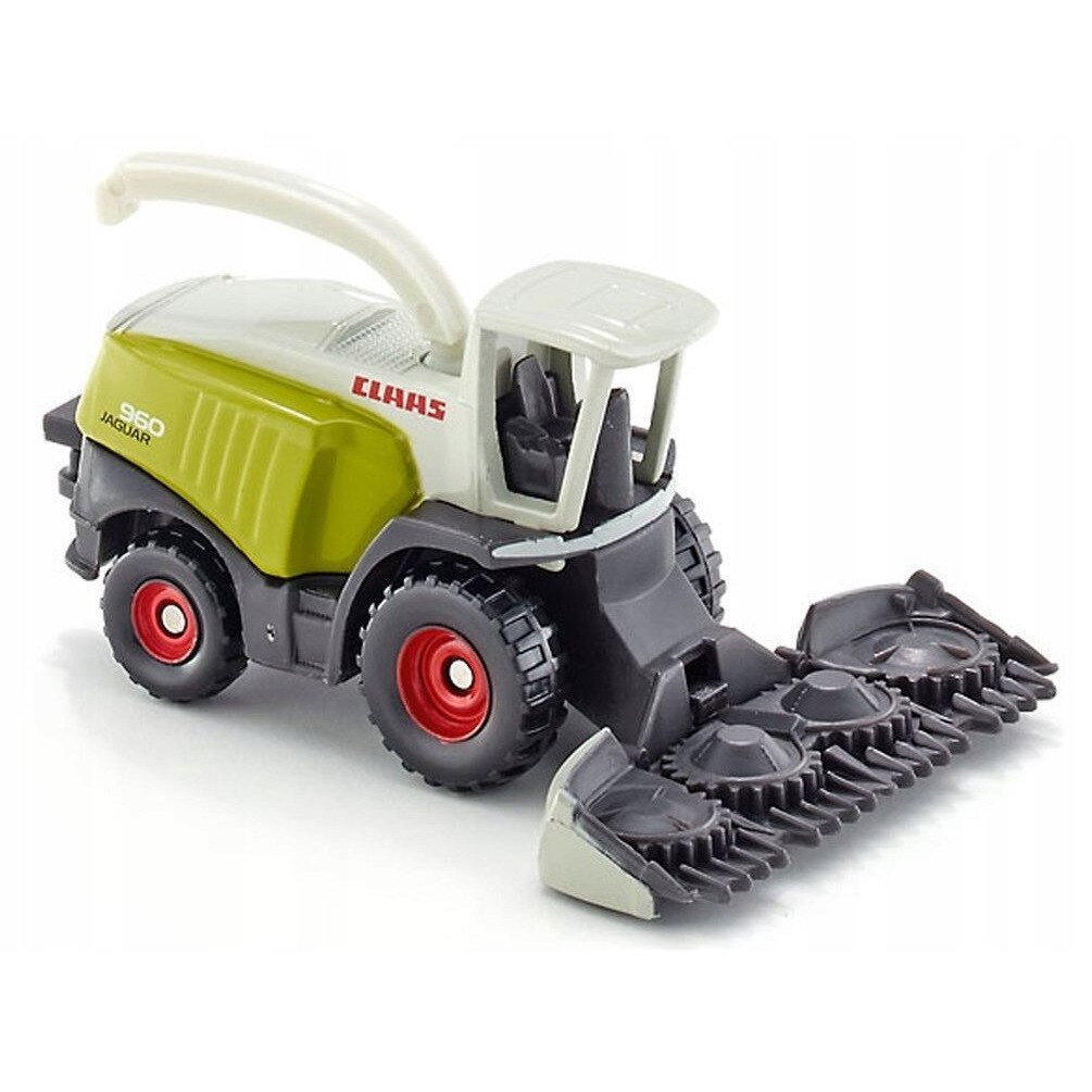 Utilaj agricol de recoltat de jucarie, Siku, Plastic/Metal, Verde/Alb ...