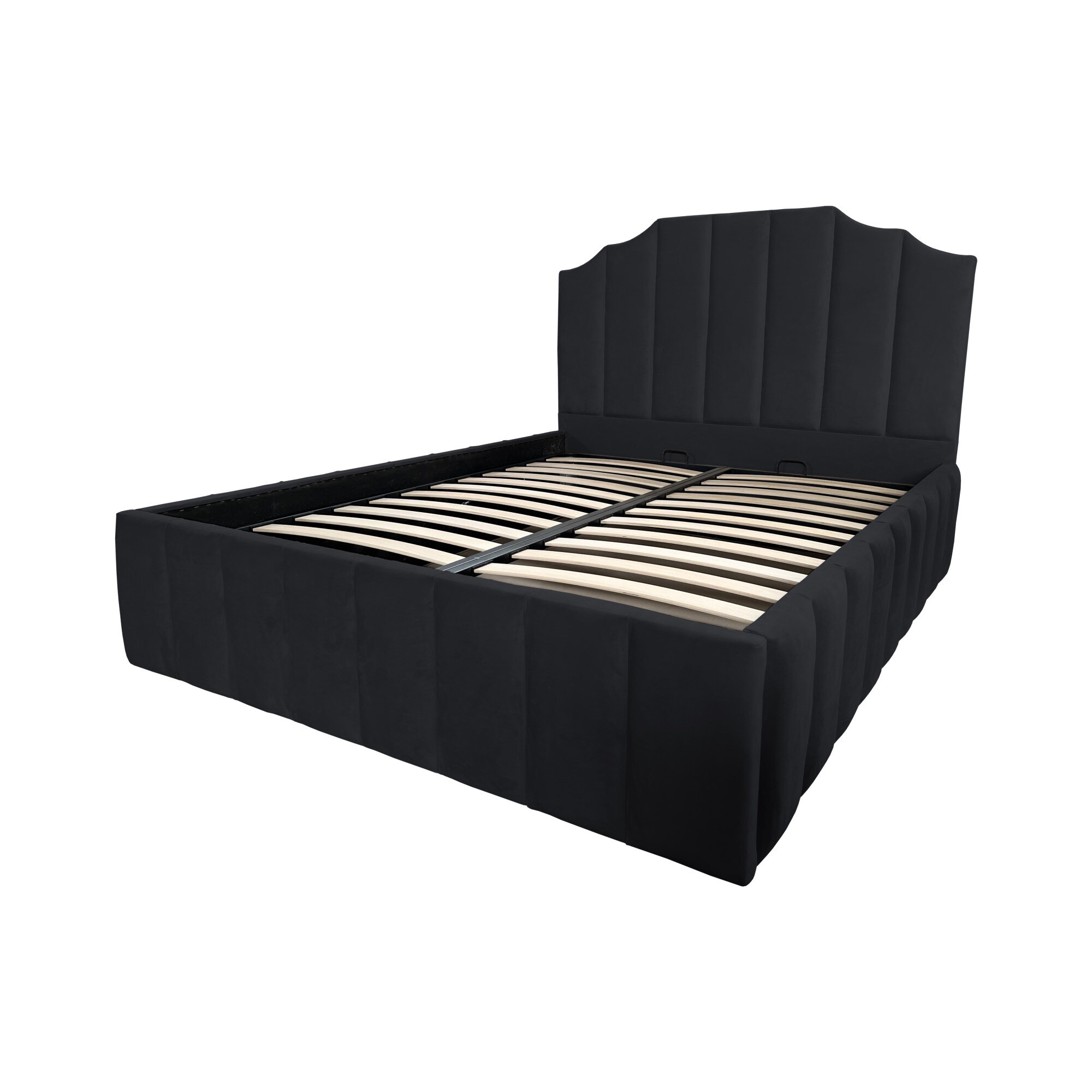 Pat tapitat Baxter Luxury, cu spatiu de depozitare si somiera ...