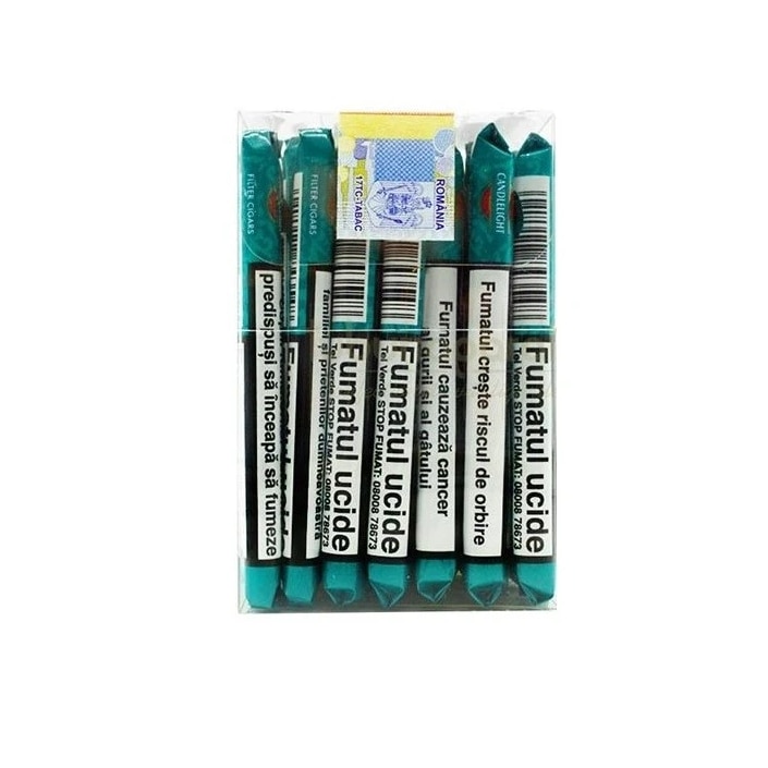 Tigari de foi Candlelight Green filter 50 bucati mentolate - eMAG.ro