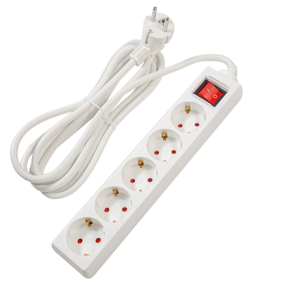 Удължител Spacer Schuko X 5 връзка чрез Schuko T кабел 3 M 16 A