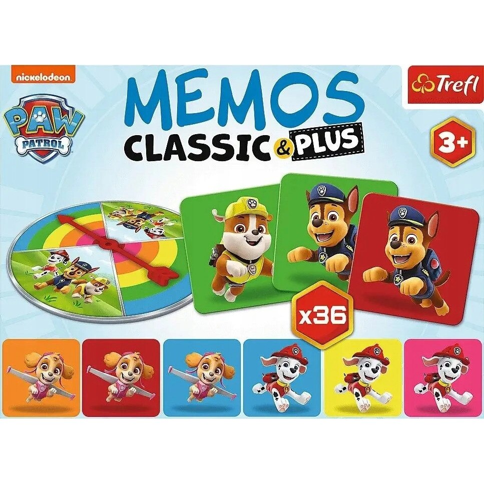 Joc educational Memo Paw Patrol, Trefl, 3+ - eMAG.ro