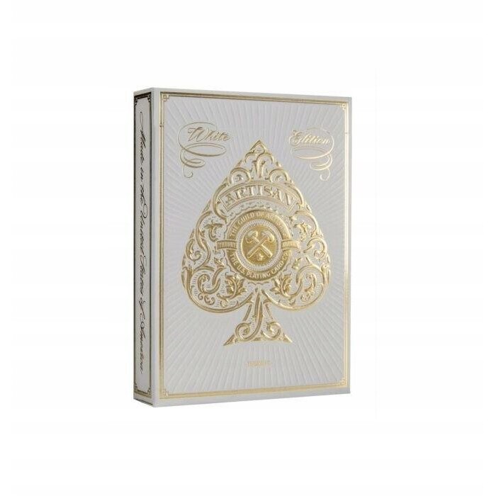 Set carti de joc, Theory11, Artizanal, Alb/ Auriu - eMAG.ro