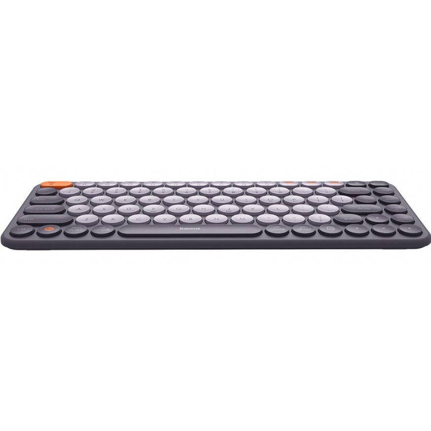 Tastatura wireless Baseus K01A, Tri-Mode, Bluetooth 5.0, 2.4G, Gri ...
