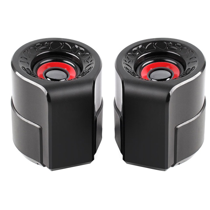 Set 2 boxe PC BK909, putere 2 x 3W, alimentare USB, buton volum pe ...