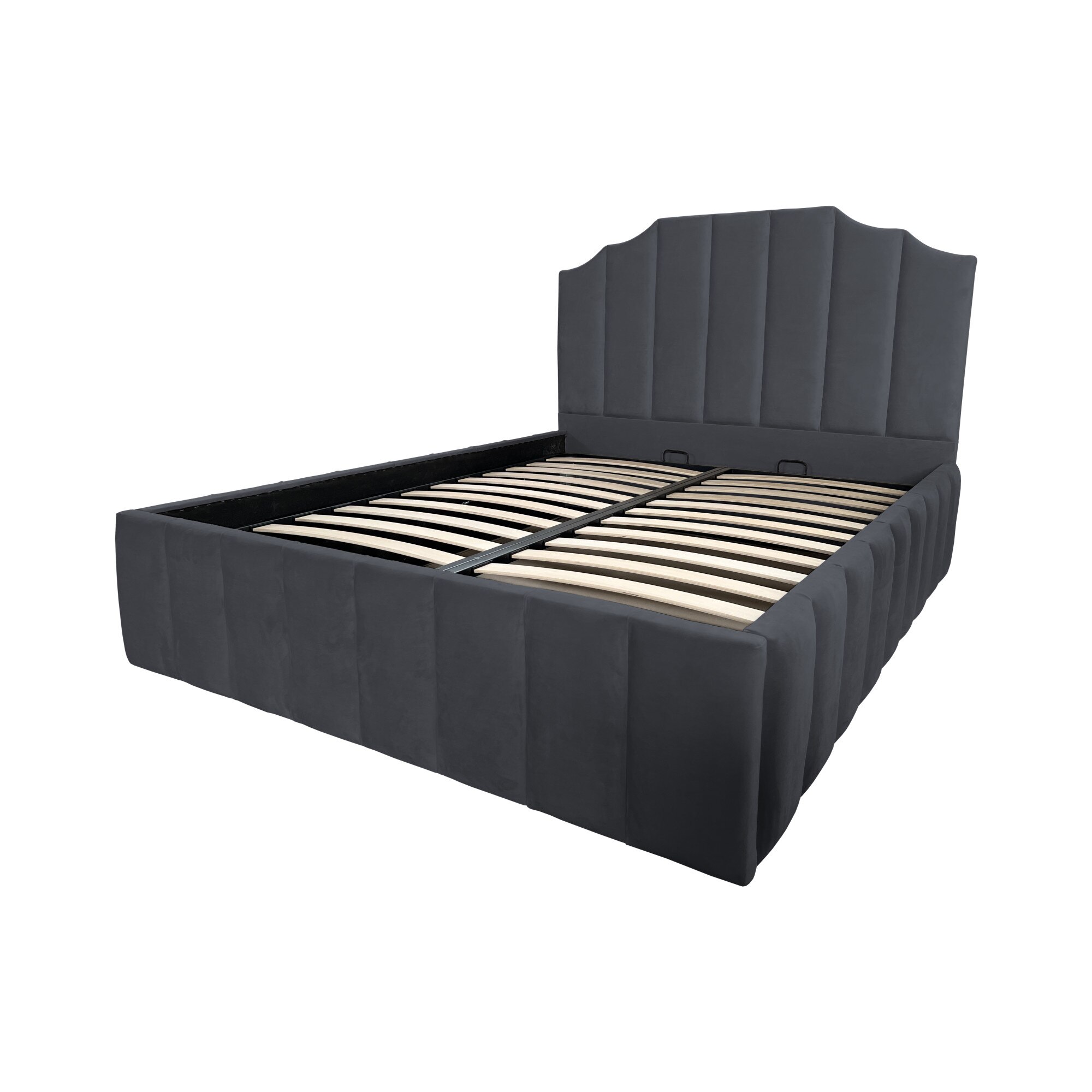 Pat tapitat Baxter Luxury, cu spatiu de depozitare si somiera ...