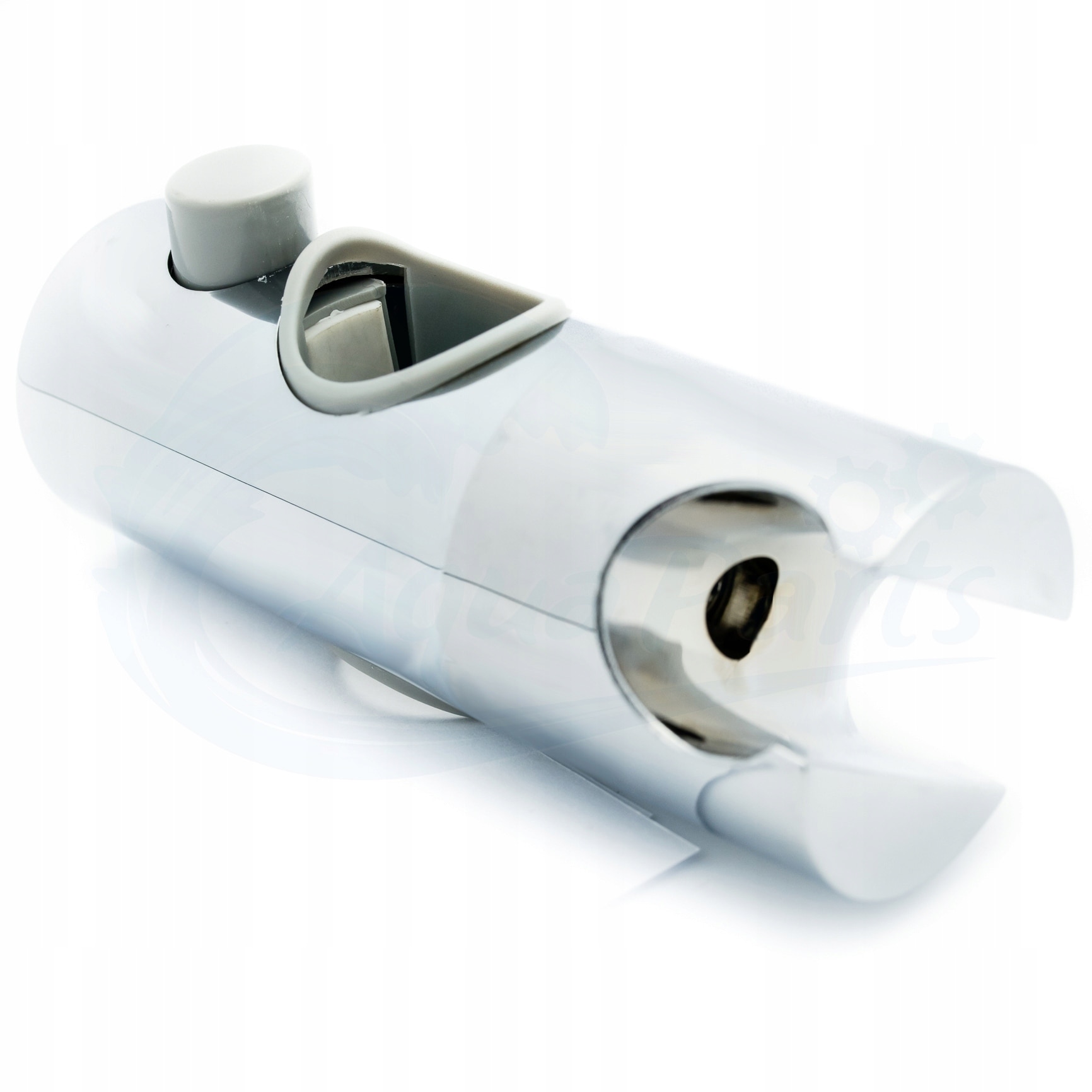 Suport bara dus, Aquaparts, Plastic, 22-23 mm, Argintiu - eMAG.ro