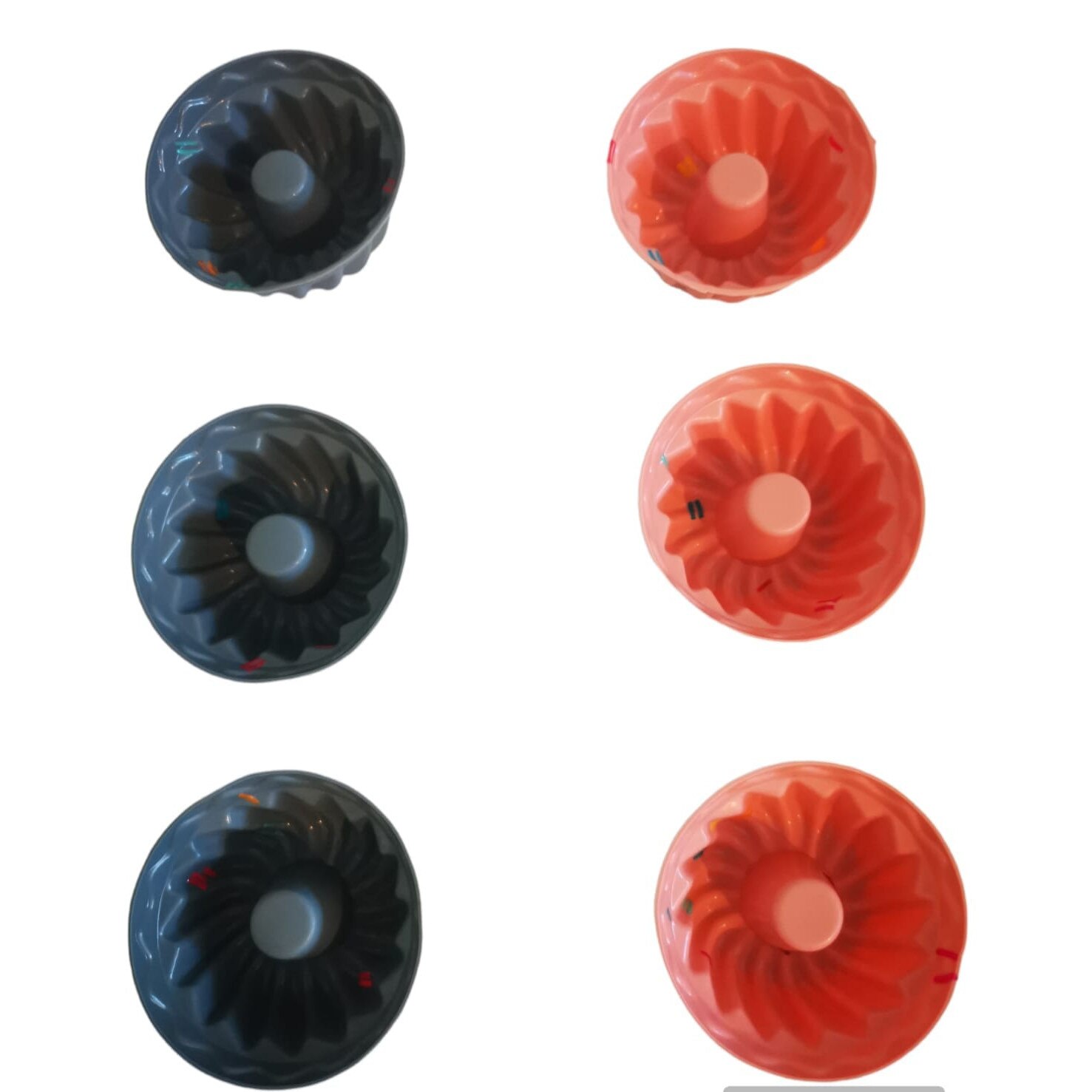 Set 6 forme silicon pentru briose, roz/gri - eMAG.ro